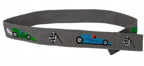 MYSELF BELTS - Race Car Print Easy Velcro Belt For Toddlers/Kids ...