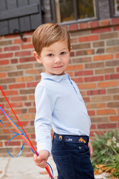 MYSELF BELTS - Orange Construction Print Easy Velcro Belt For Toddlers ...
